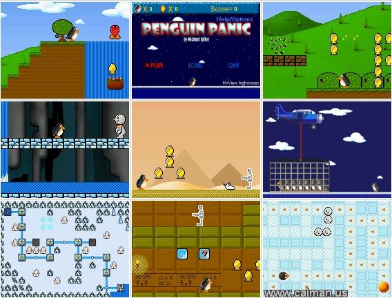 Caiman free games: Penguin Panic by Michael Jolley.